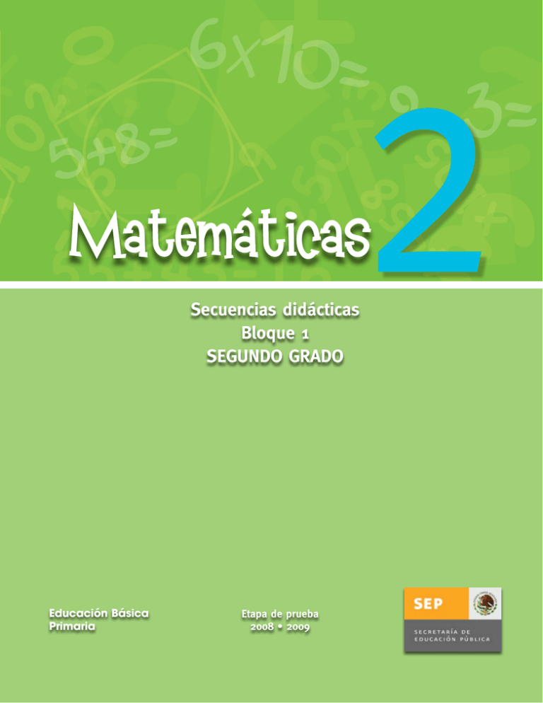 Secuencias Didácticas Matemáticas Segundo Grado Bloque 1