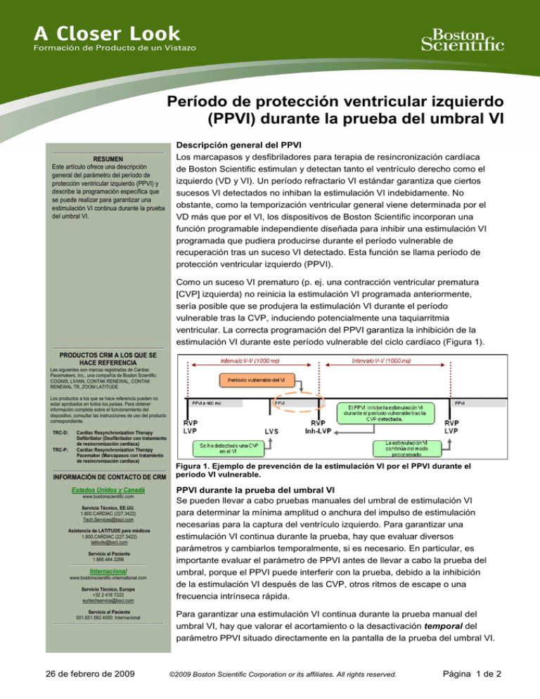 Período de protección ventricular izquierdo (PPVI)
