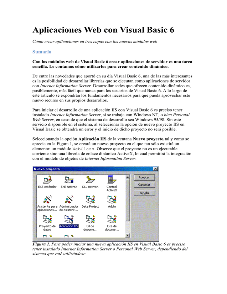 Aplicaciones web con Visual Basic 6