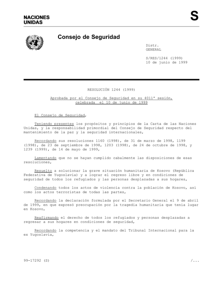 Resolución 1244