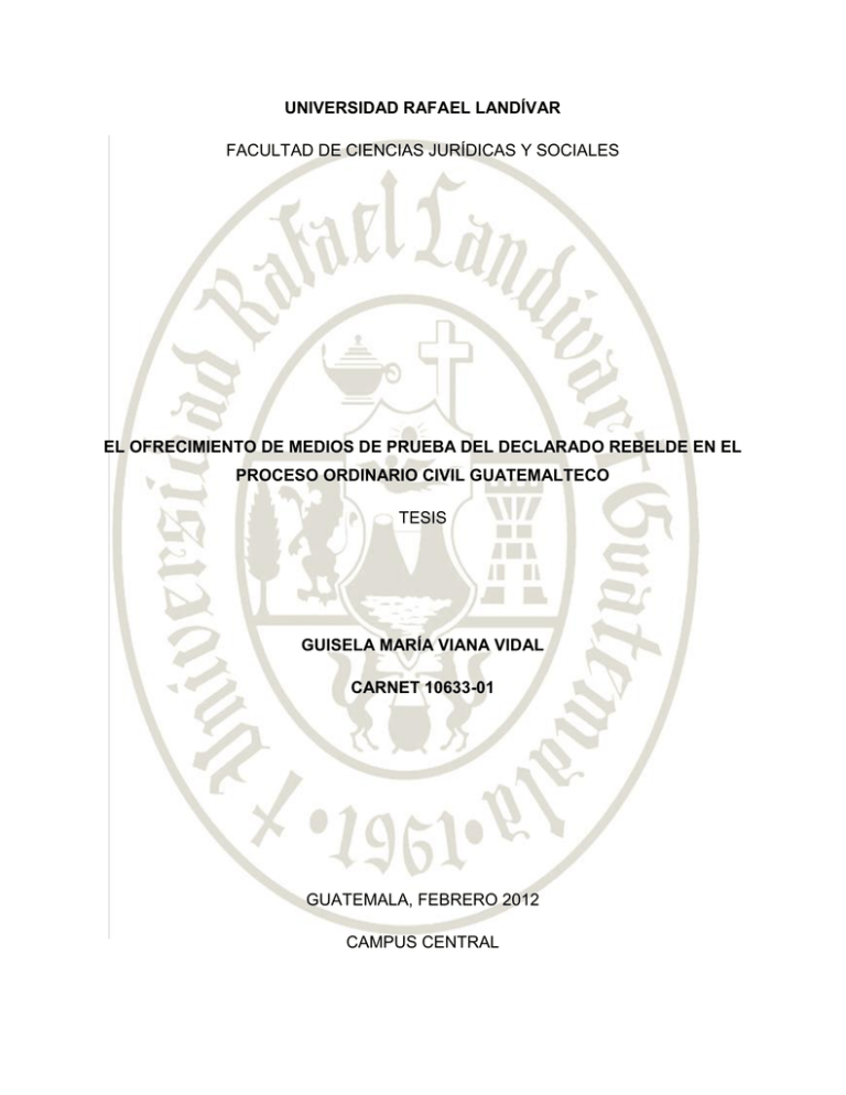 universidad rafael landívar facultad de ciencias jurídicas y sociales