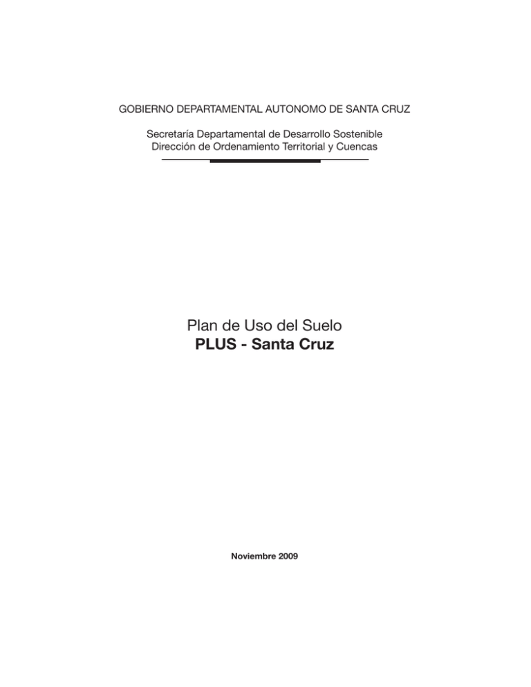 Plan de Uso del Suelo PLUS