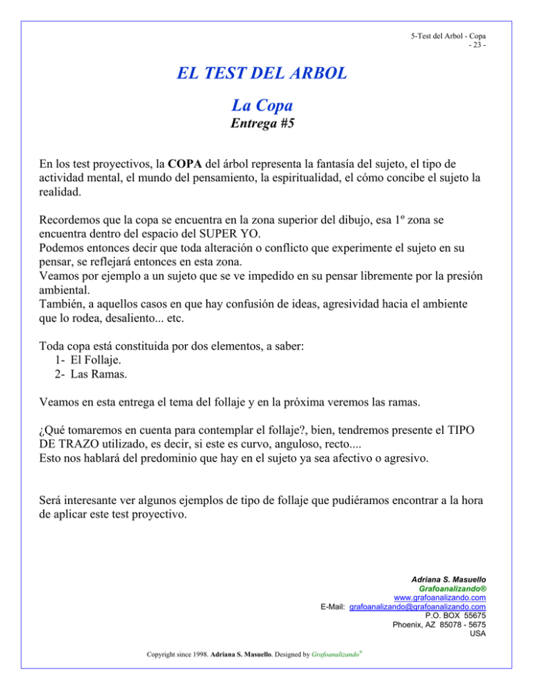 EL TEST DEL ARBOL La Copa