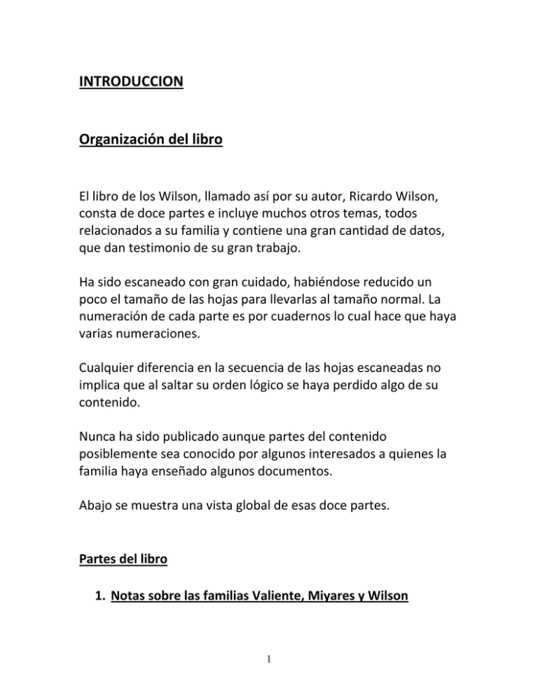 INTRODUCCION Organización del libro