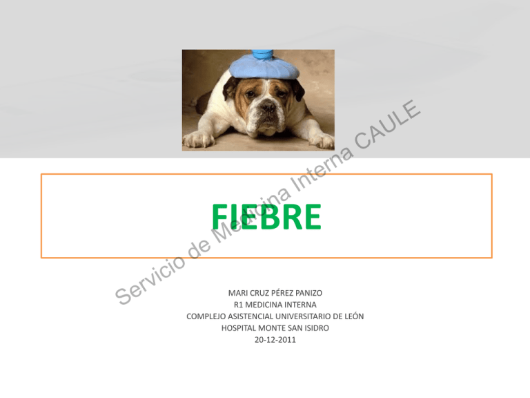 fiebre - Servicio de Medicina Interna del Hospital de León