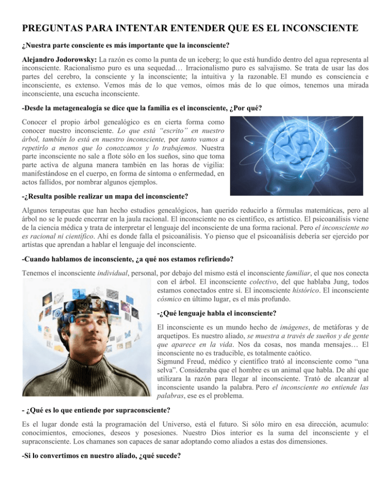 que es el inconsciente