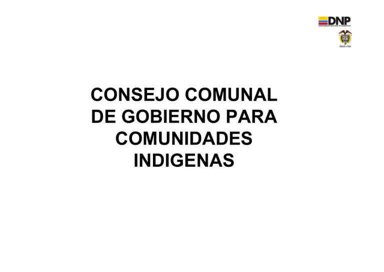 Consejo comunal de Gobierno para Comunidades
