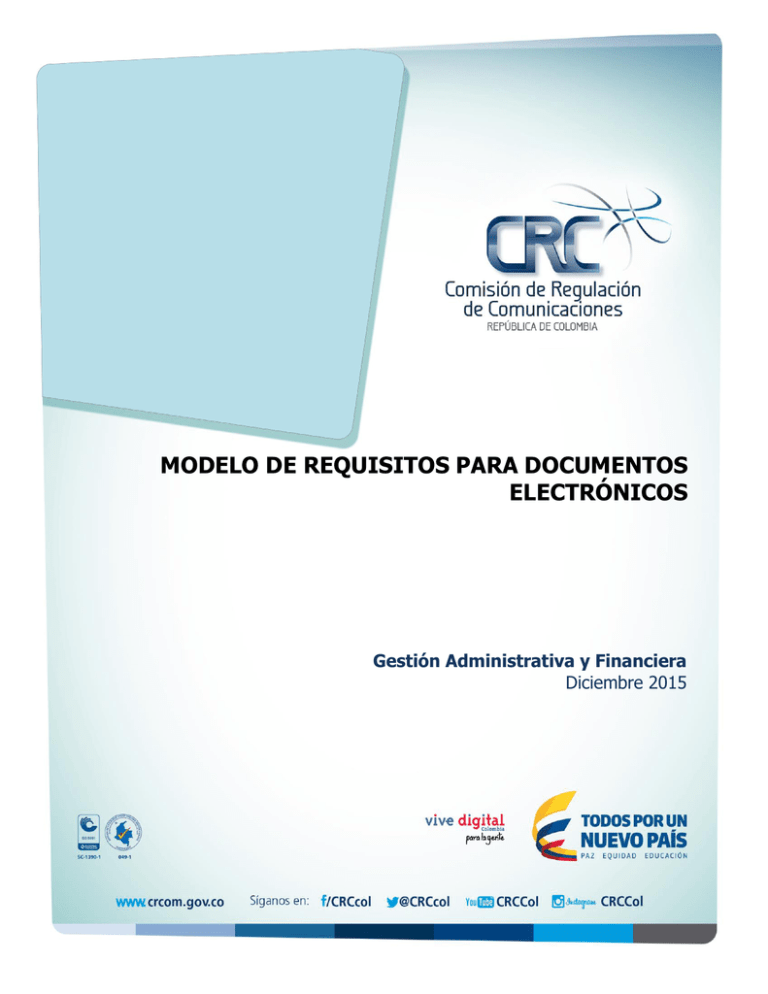 Modelo de requisitos para documentos electrónicos