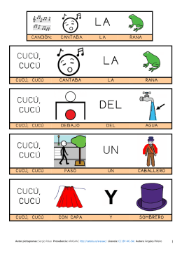 .36 Secuencia didáctica – Cucú – Todos pueden aprender Coplas y