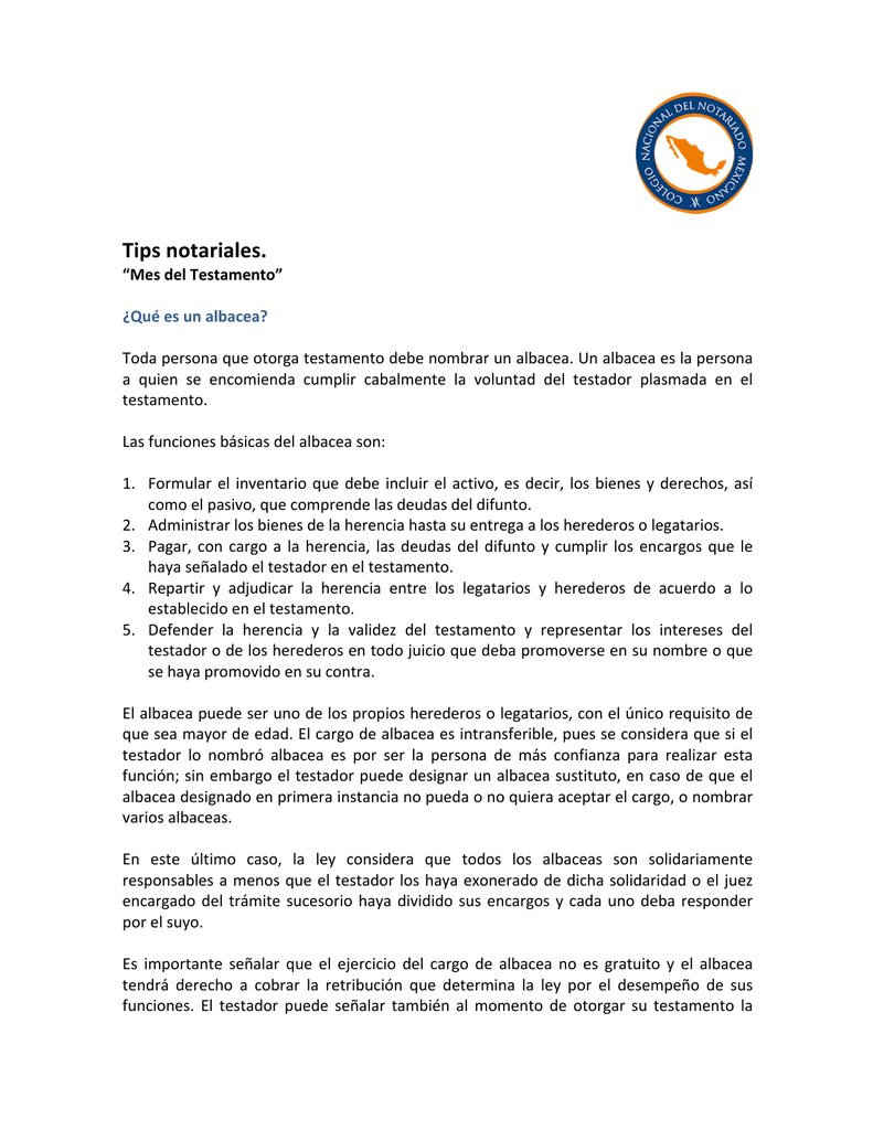 ¿Qué es un albacea?