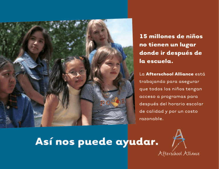 Así nos puede ayudar. - Afterschool Alliance