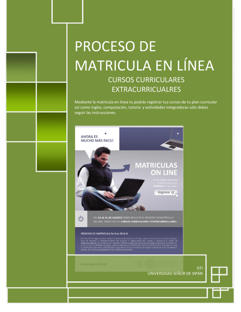 proceso de matricula en línea
