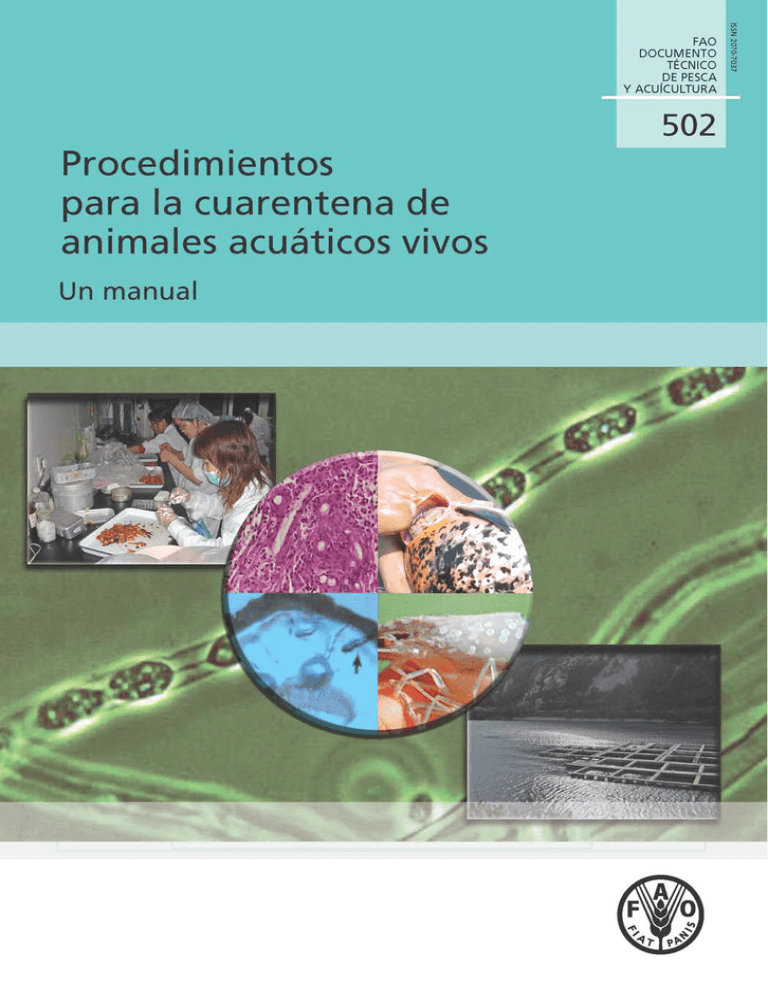 Procedimientos para la cuarentena de animales acuáticos vivos: un
