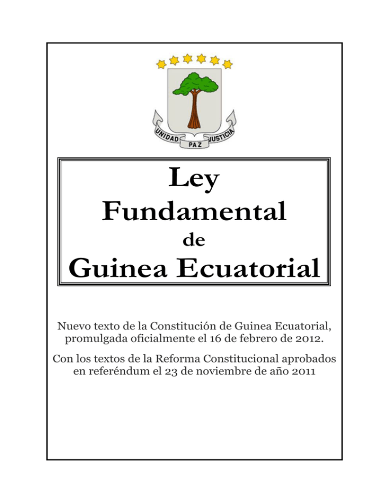 Ley Fundamental Guinea Ecuatorial