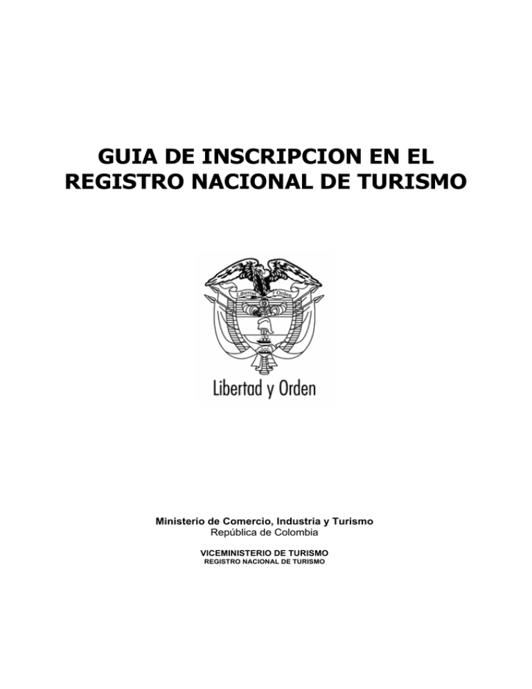 guia de inscripcion en el registro nacional de turismo