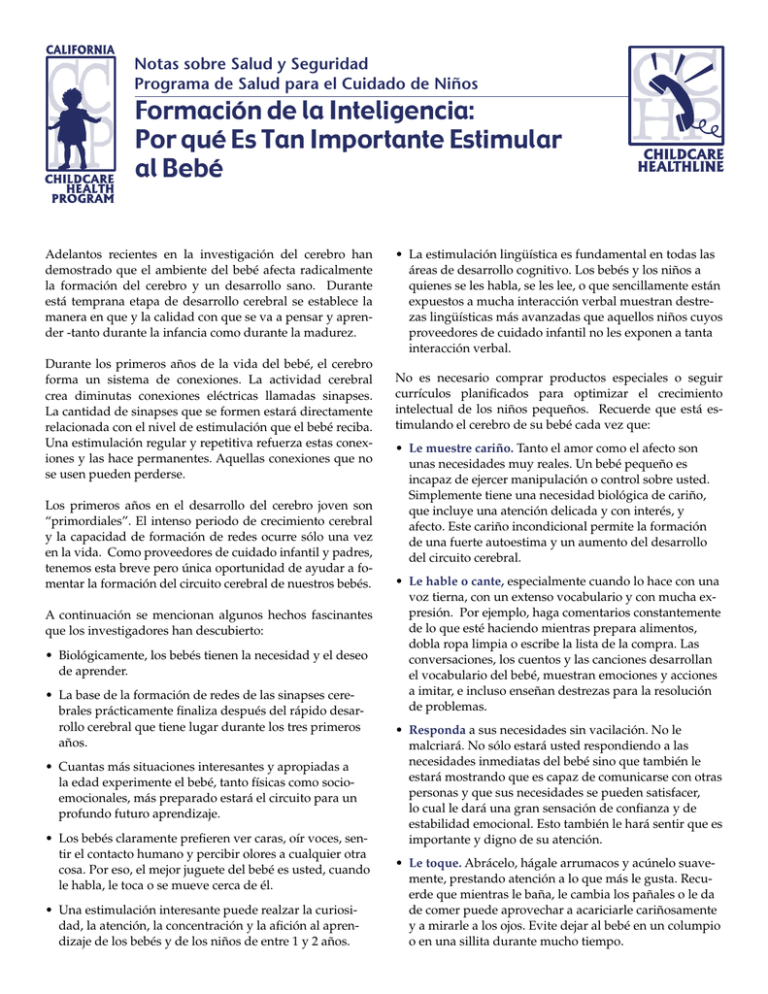 Por qué Es Tan Importante Estimular al Bebé