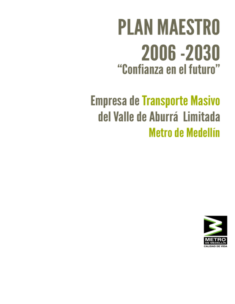 plan maestro 2006 -2030