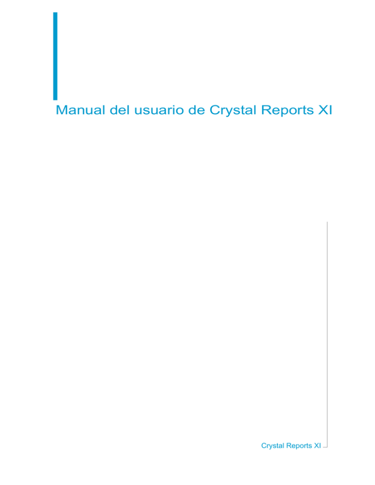 Manual del usuario de Crystal Reports XI