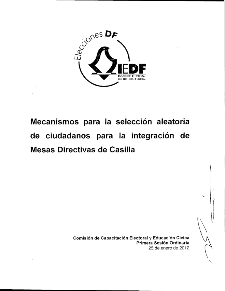 Mecanismos para la selección aleatoria de ciudadanos para