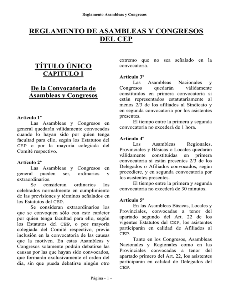 reglamento de asambleas y congresos