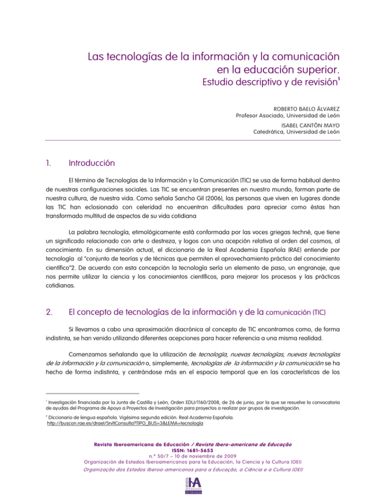 Las tecnologías de la información y la comunicación