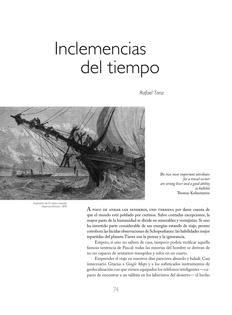 Inclemencias del tiempo