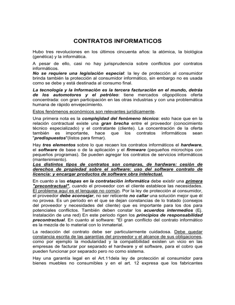 Unidad 5. Contratos informaticos
