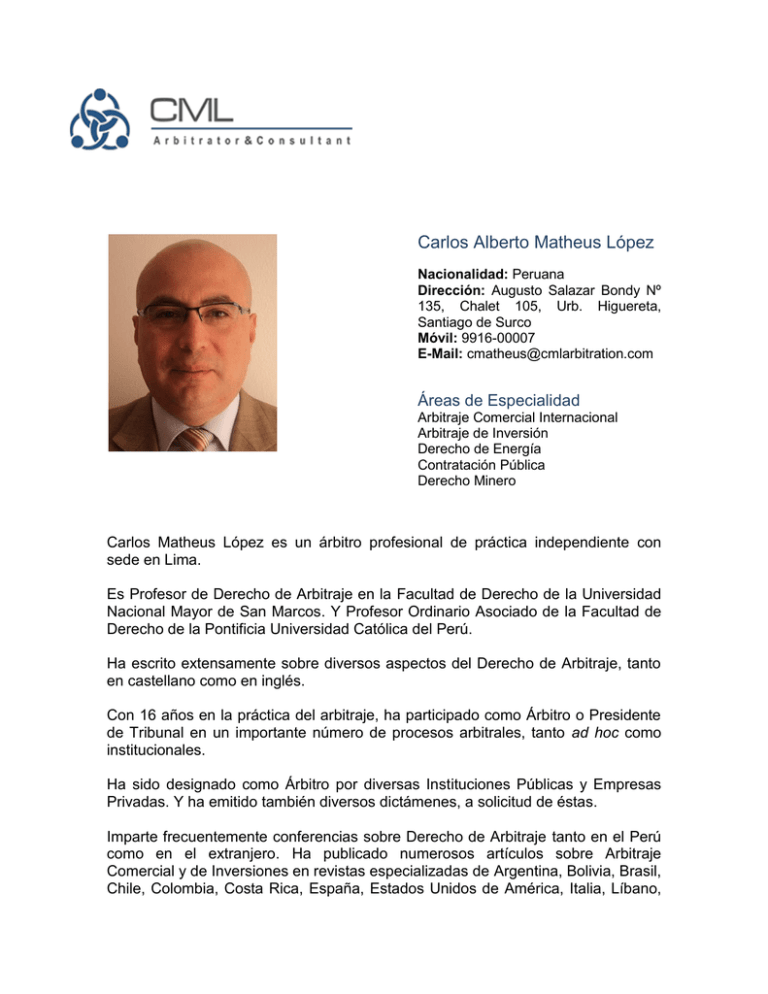 Carlos Alberto Matheus López
