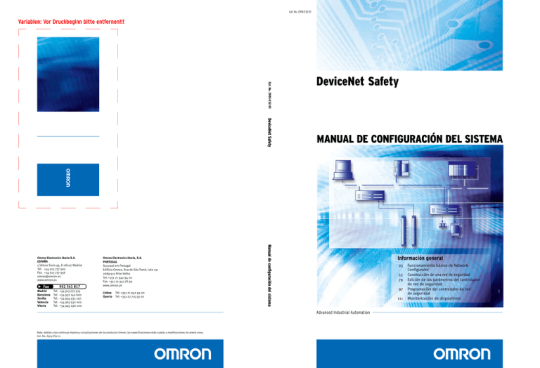 DeviceNet-Safety Manual de configuración