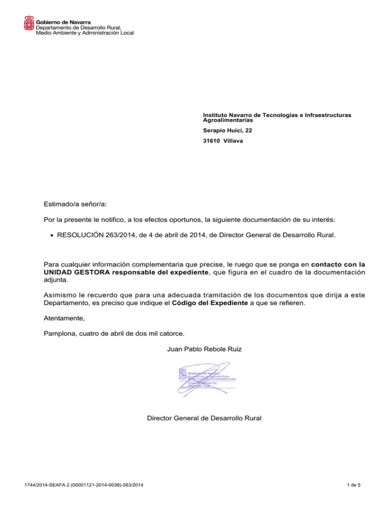 Estimado/a señor/a - Gobierno