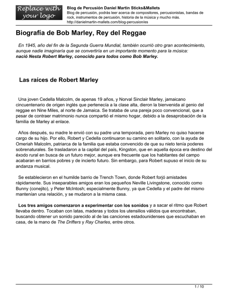 Biografía de Bob Marley, Rey del Reggae
