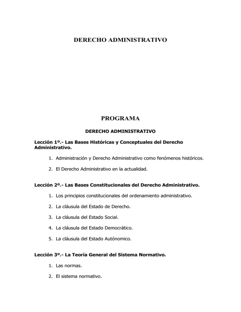 DERECHO ADMINISTRATIVO