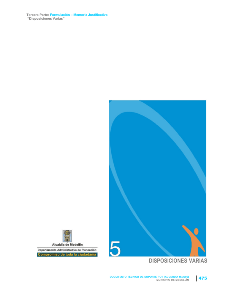 5 FORMULACION Disposiciones varias