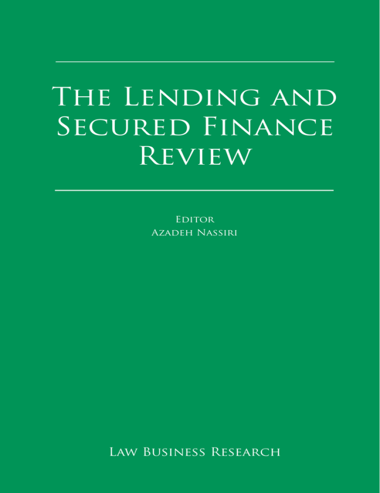 The Lending and Secured Finance Review
