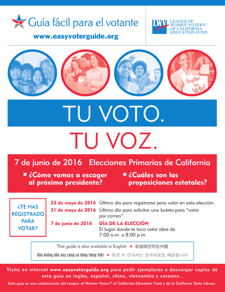 Haga clic - Easy Voter Guide
