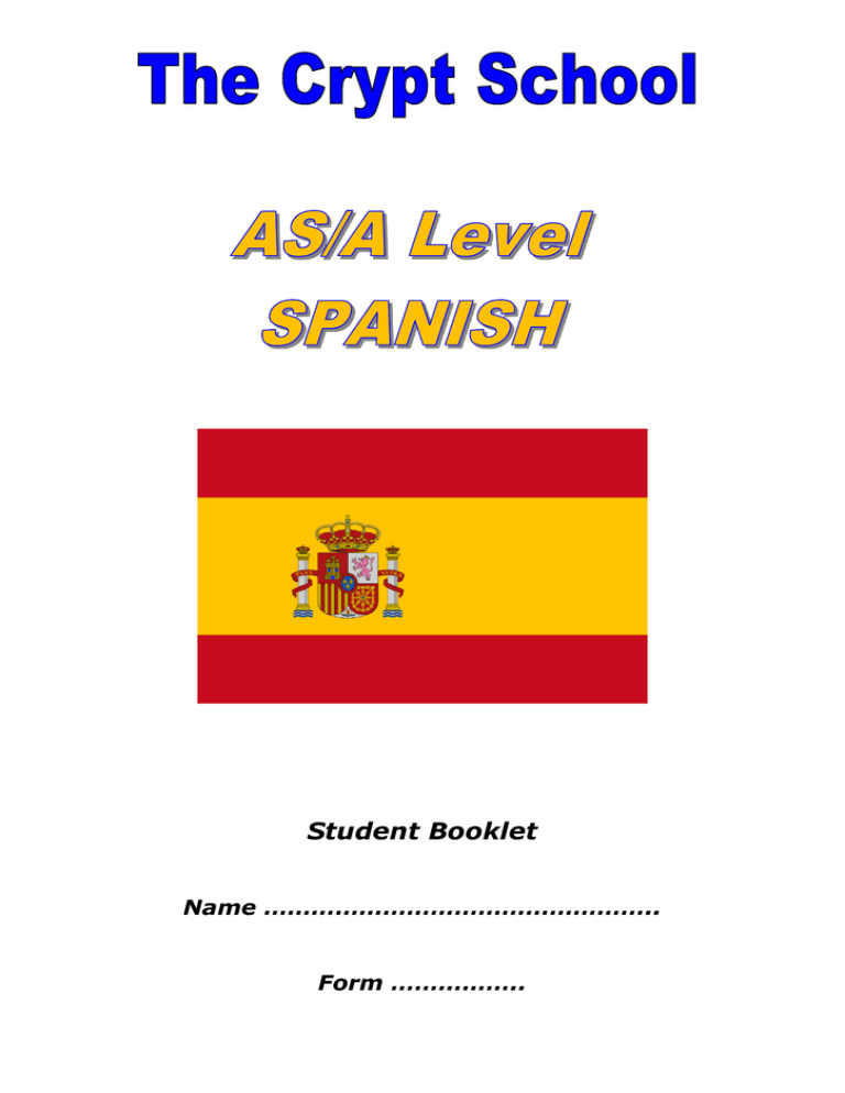 Student Booklet - The Crypt School