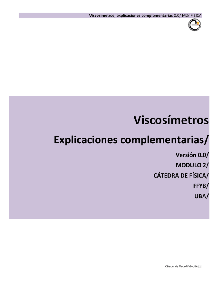 VISCOSIMETRO DE OSTWALD