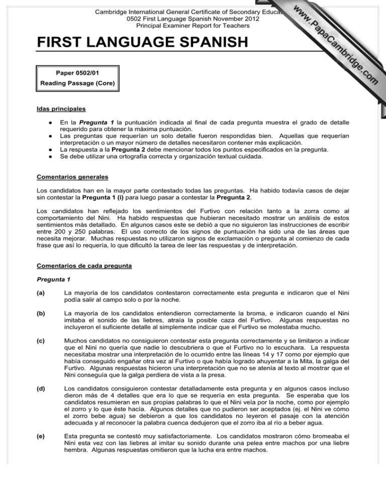 first language spanish