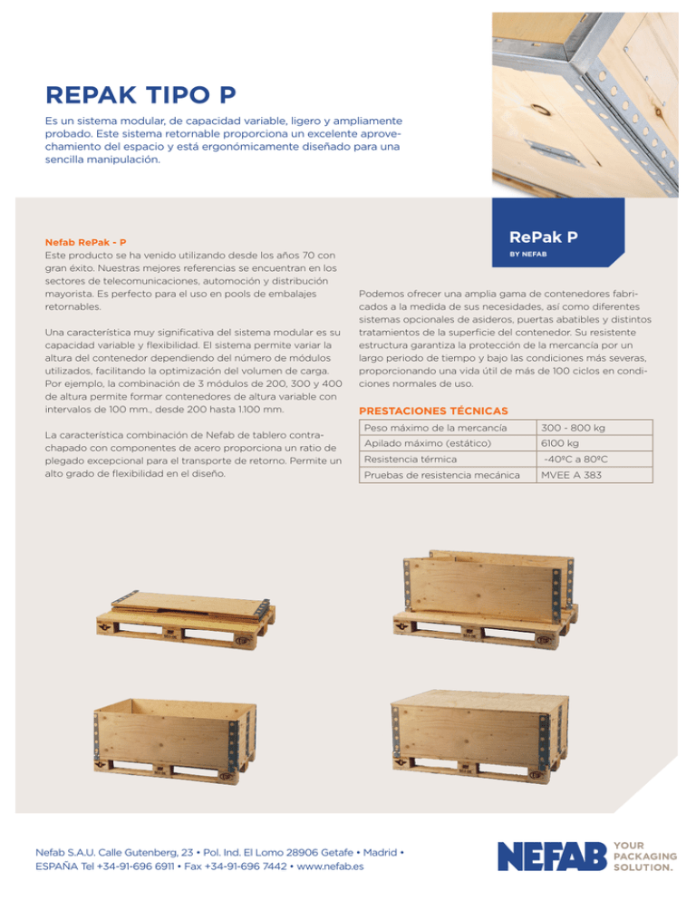 REPAK TIPO P