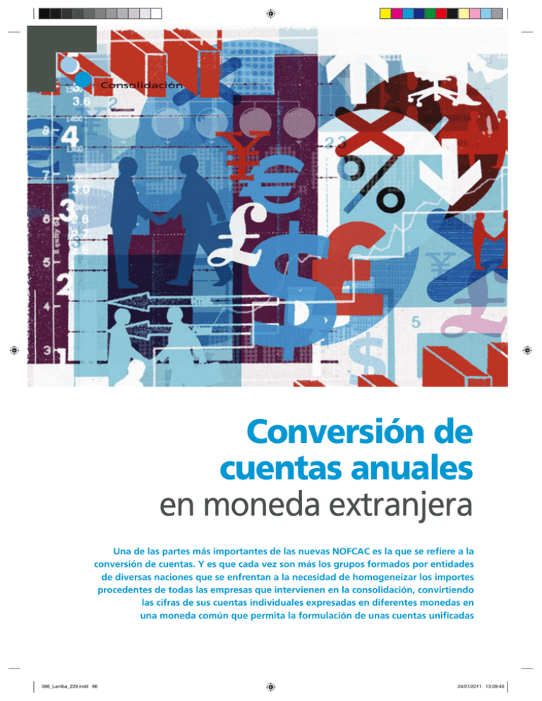 Conversión de cuentas anuales en moneda extranjera