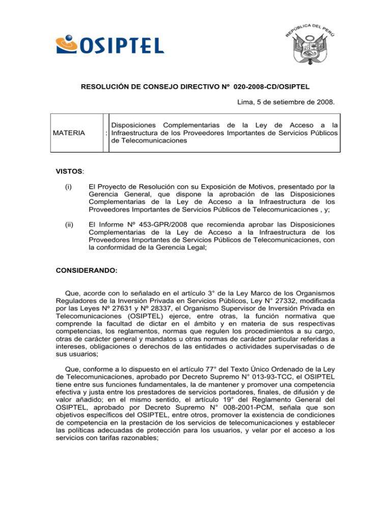 disposiciones complementarias