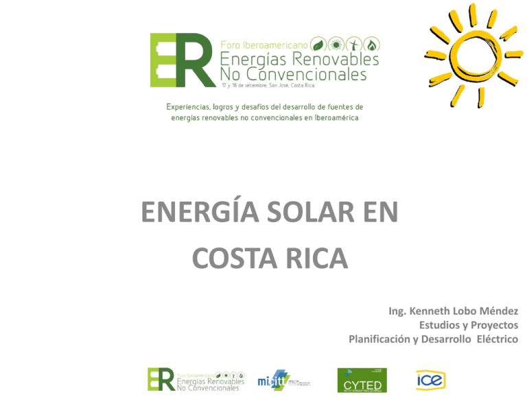 Energía solar en Costa Rica.