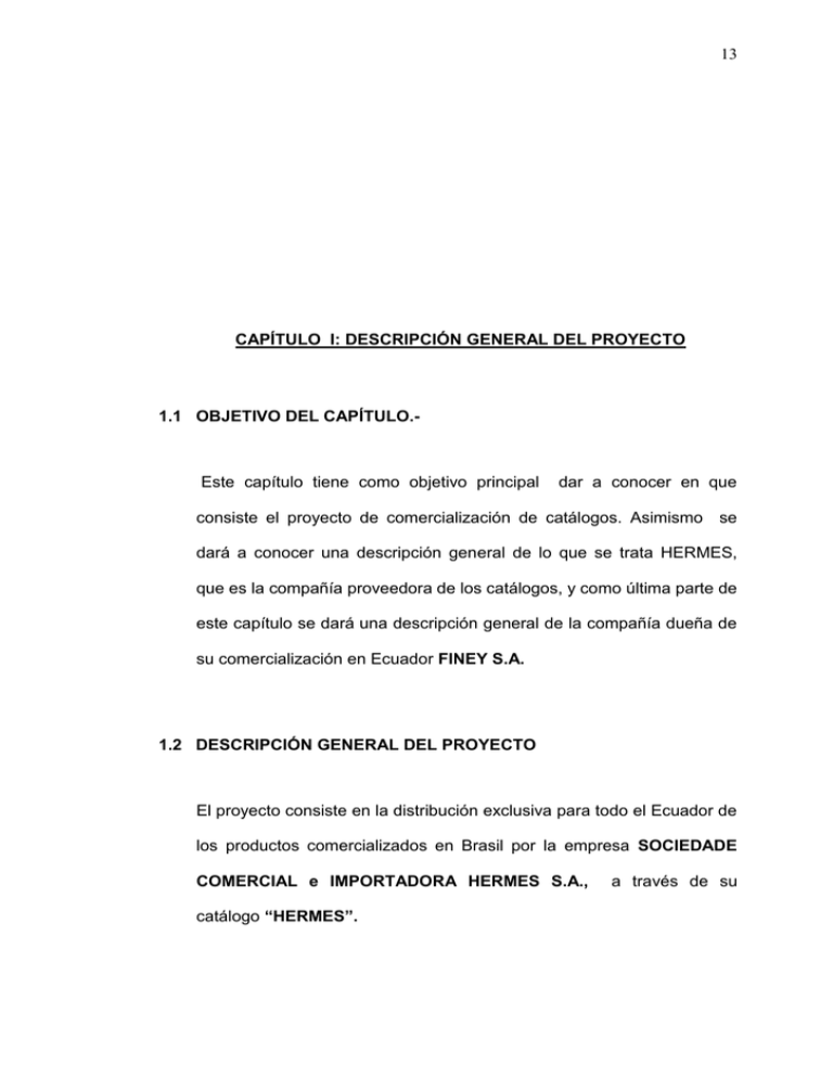 1 capítulo i: descripción general del proyecto