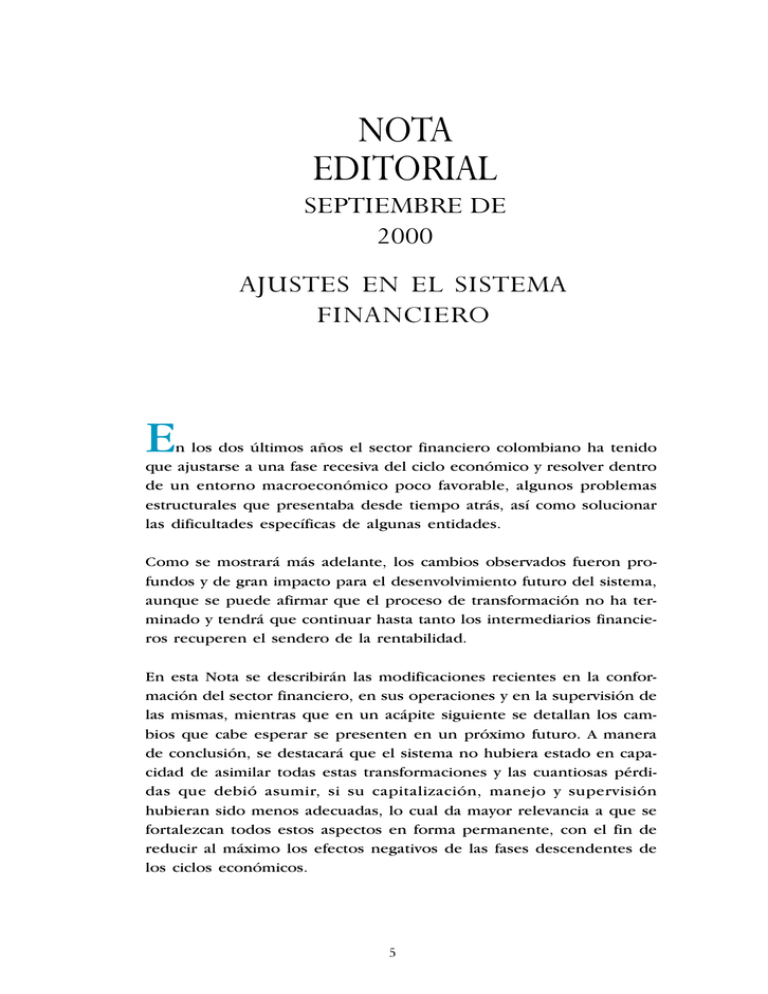nota editorial - Banco de la República