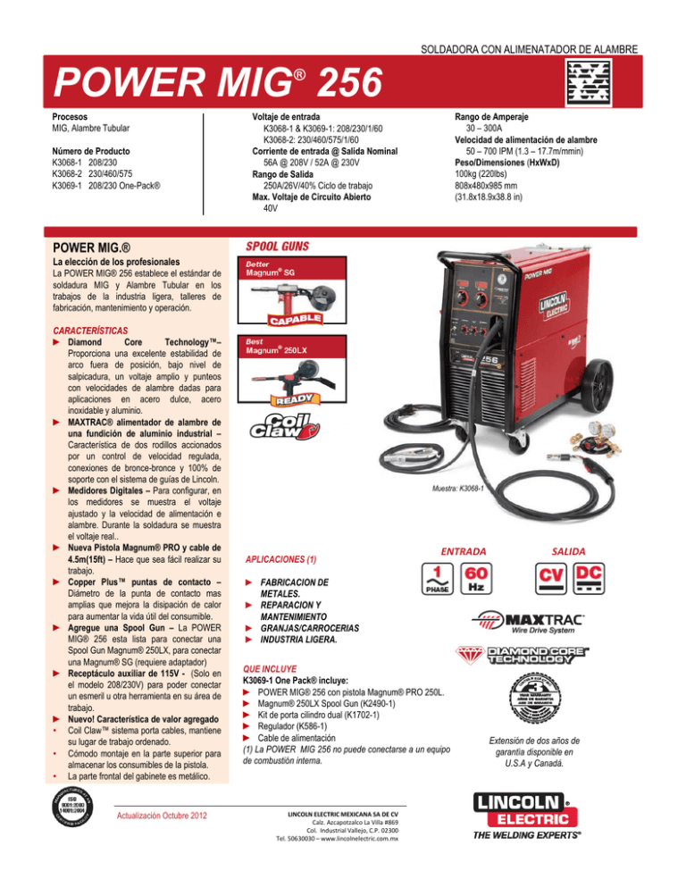 Power Mig 256 - Lincoln Electric