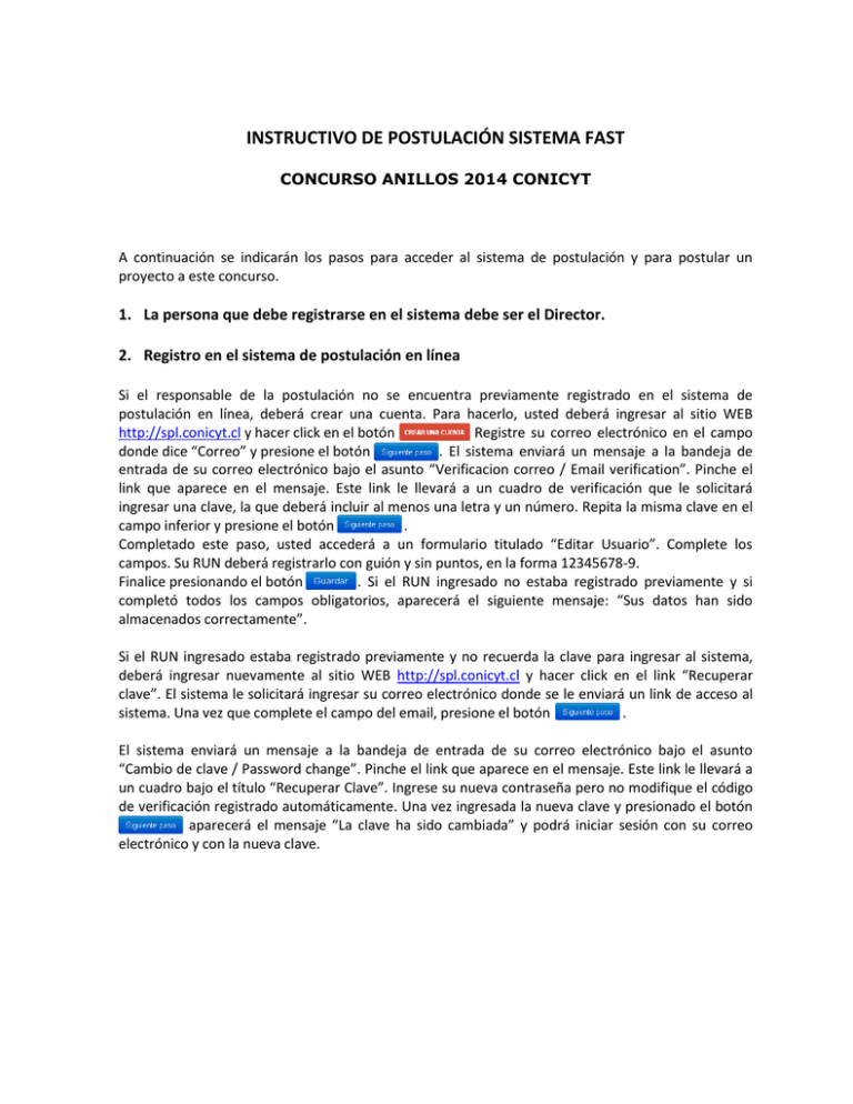 Instructivo Sistema Postulación en Línea
