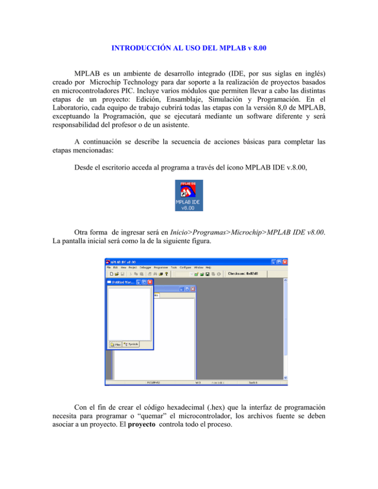Tutorial del MPLAB IDE