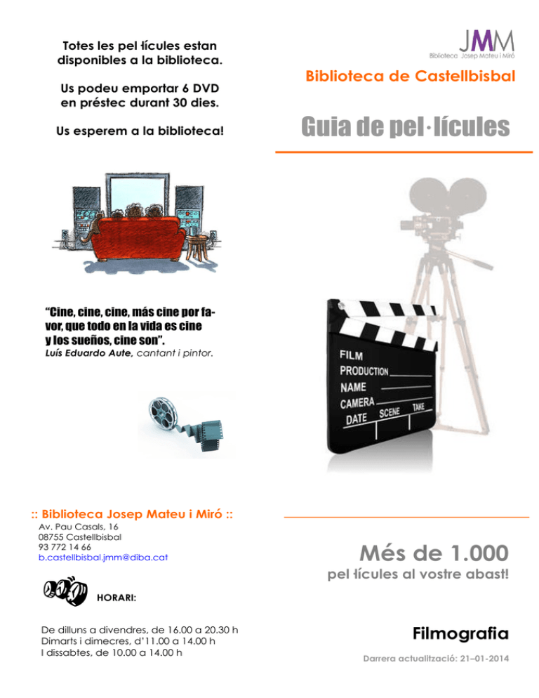 Guia de pel·lícules - Biblioteca Virtual
