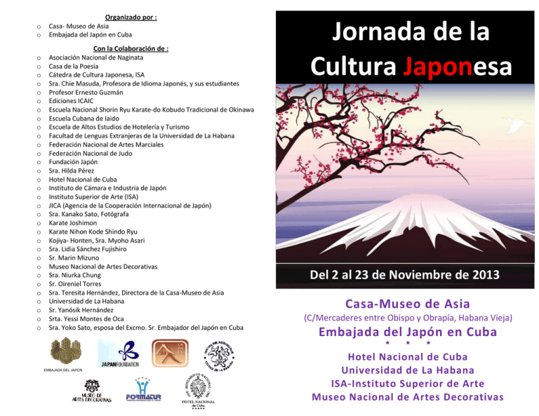 Jornada de la Cultura Japonesa