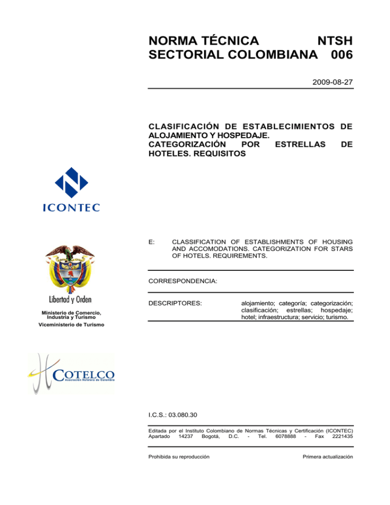 NTSH 006 I Actualización 2009